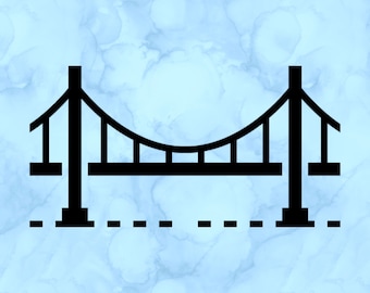 Golden Gate Decal - Etsy