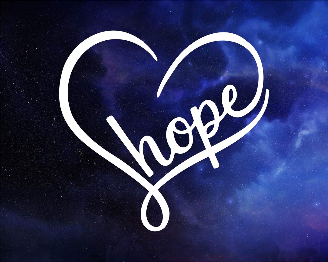 Hope Heart Decal - Etsy