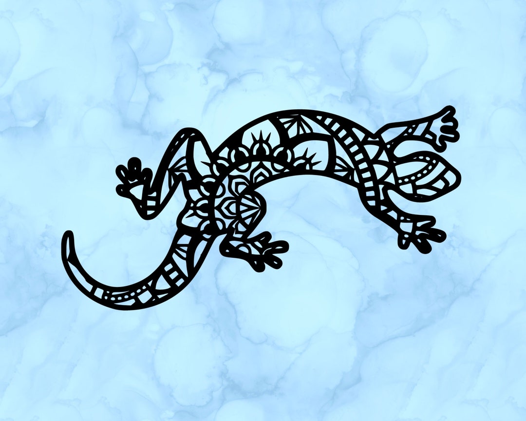 Lizard Zentangle Decal - Etsy