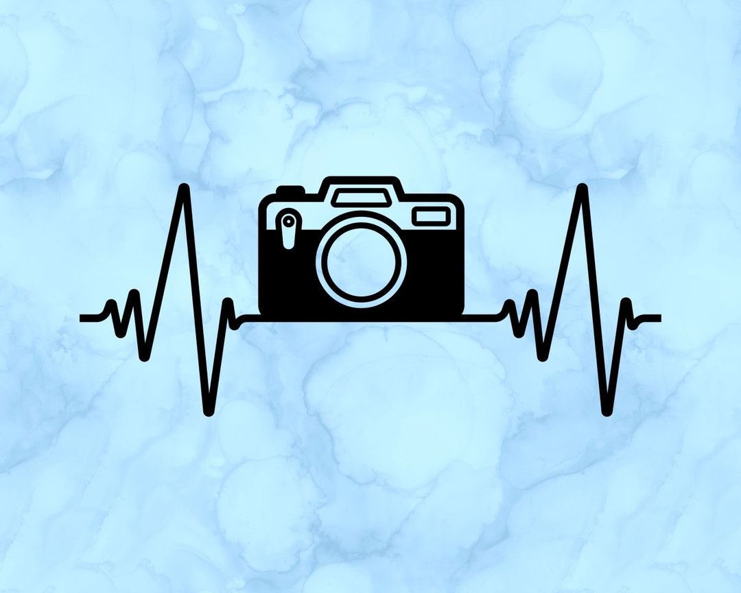 Camera Heartbeat Decal - Etsy