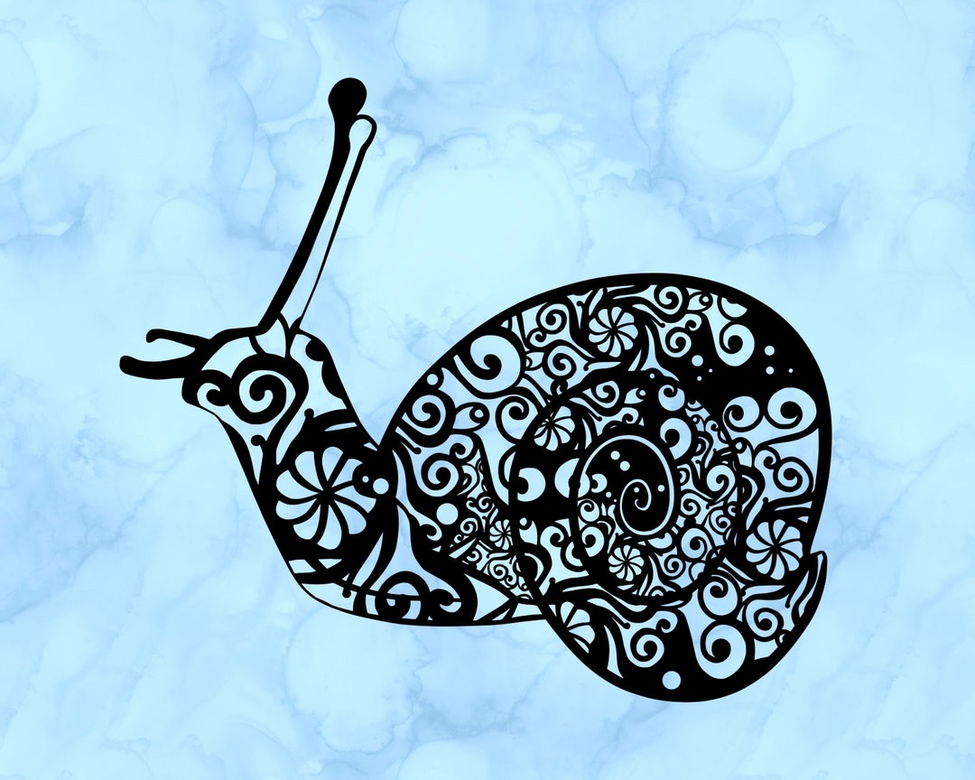 Snail Zentangle Decal - Etsy