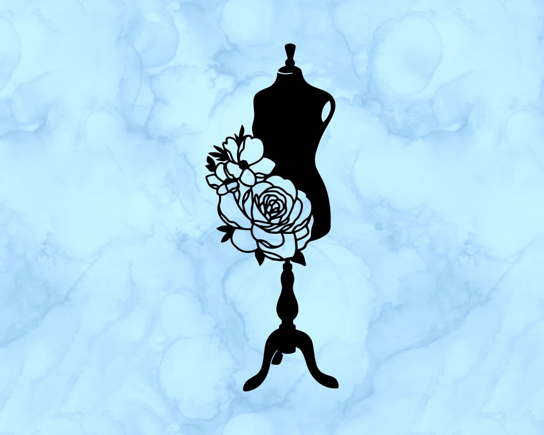 Floral Mannequin Decal - Etsy