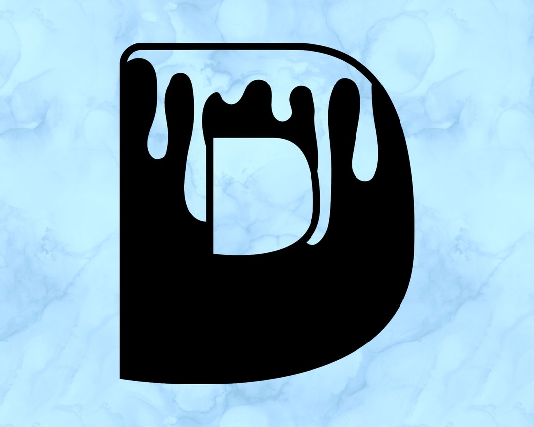 Drip Letter D Decal - Etsy