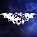 Floral Bat Decal - Etsy