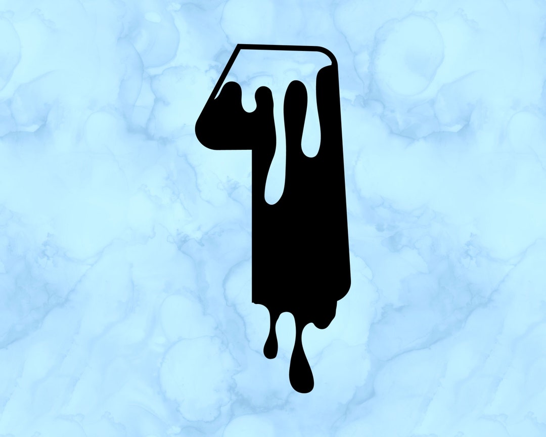 Drip Number 1 Decal - Etsy