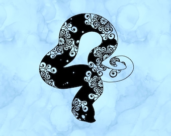 Ball Python Decal Spiral Snake Sticker Snake Decal Serpent - Etsy