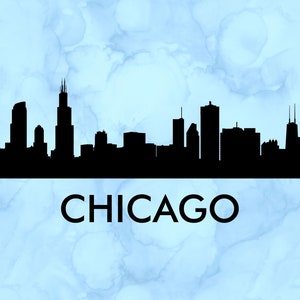 Chicago, Illinois Skyline Decal - Etsy