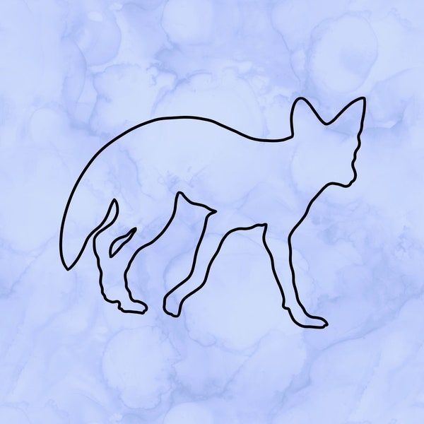 Coyote Outline - Etsy