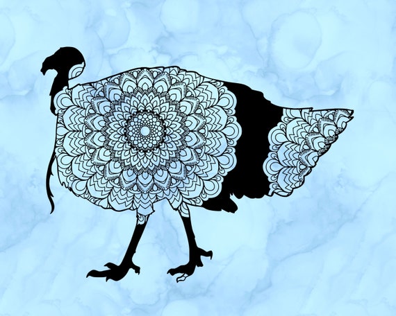 Turkey Zentangle Decal | Etsy