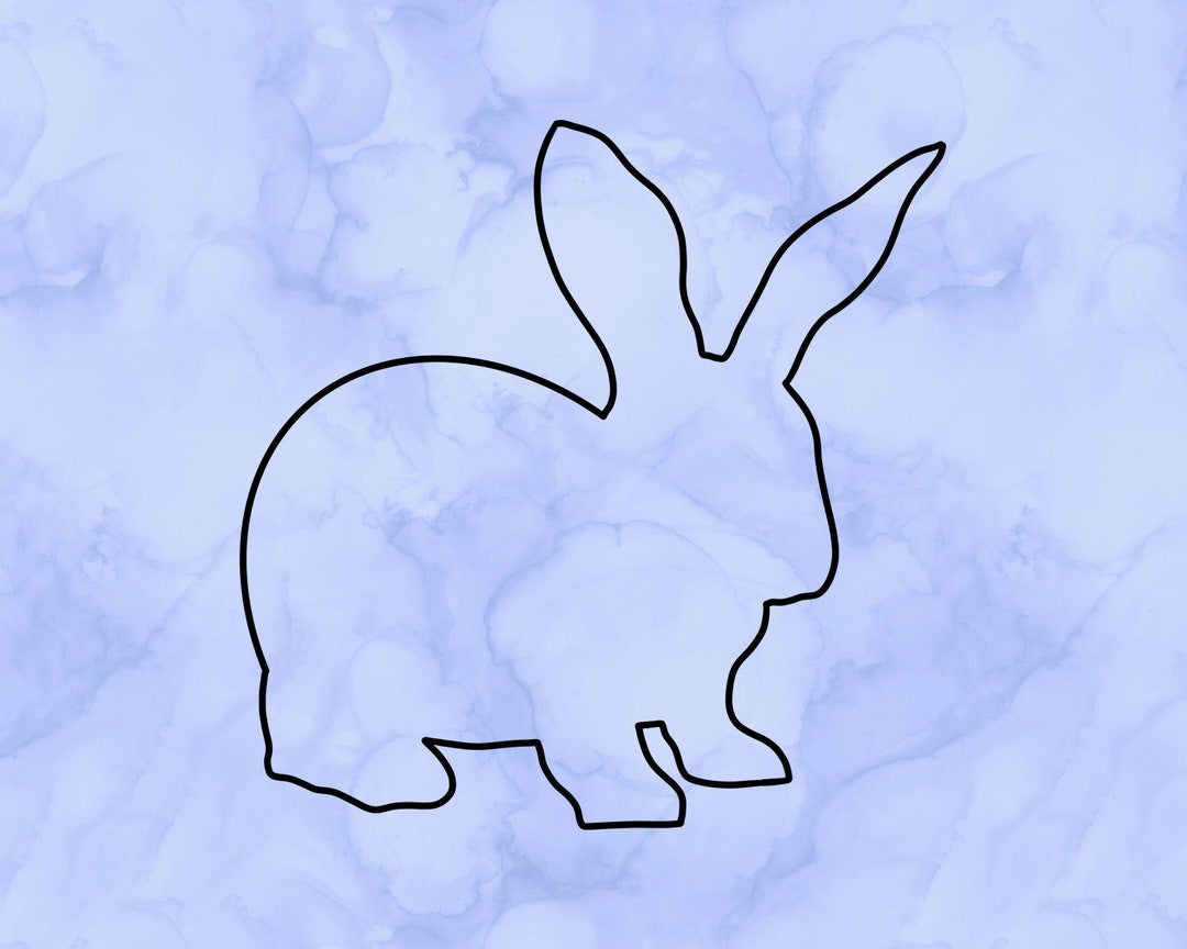 Snowshoe Hare Outline Decal - Etsy
