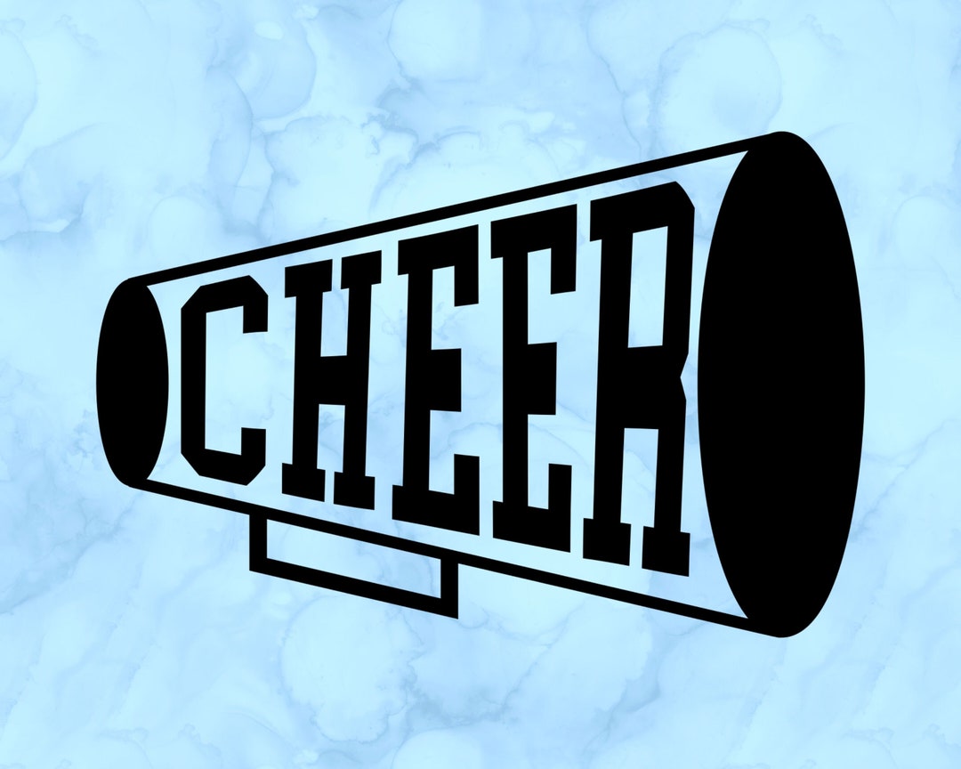 Cheer Megaphone Decal - Etsy
