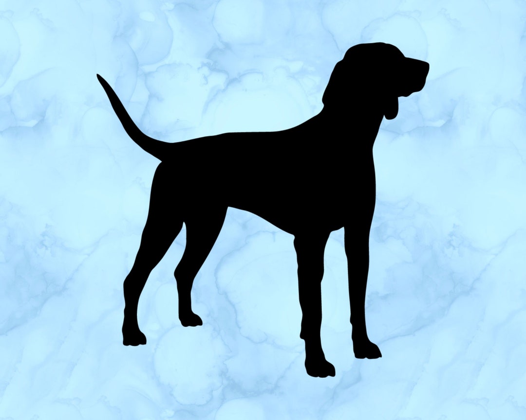 American English Coonhound Decal - Etsy