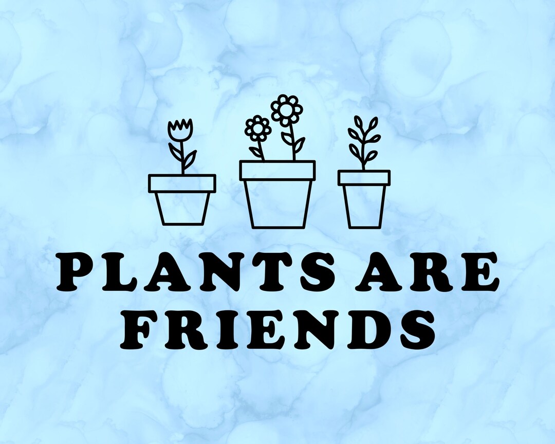Plants Are Friends Decal - Etsy