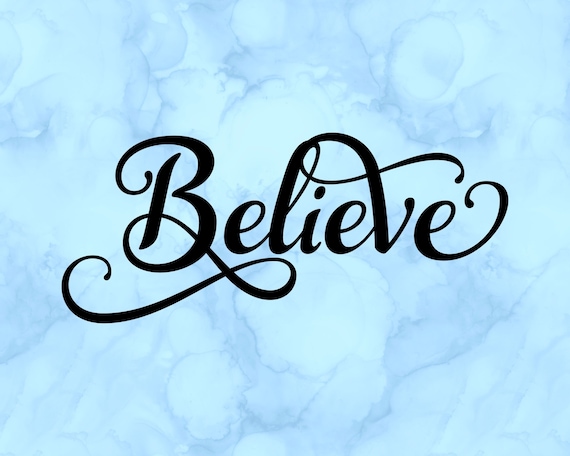 Believe decal | Etsy