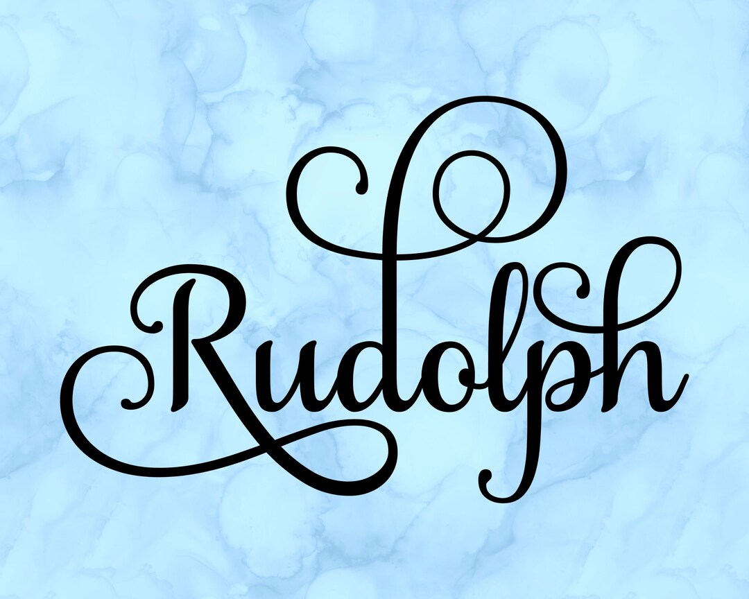 Reindeer Rudolph Decal - Etsy