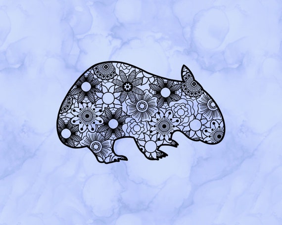 Wombat Zentangle Decal | Etsy