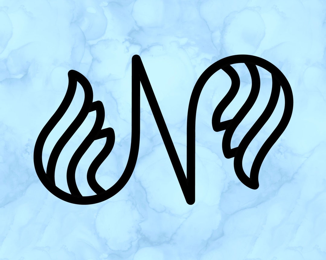 Swan Letter N Decal - Etsy