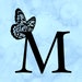 Butterfly Letter M Decal - Etsy
