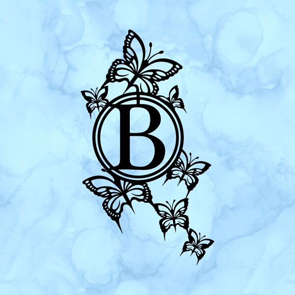 Letter B Car Decal - Etsy