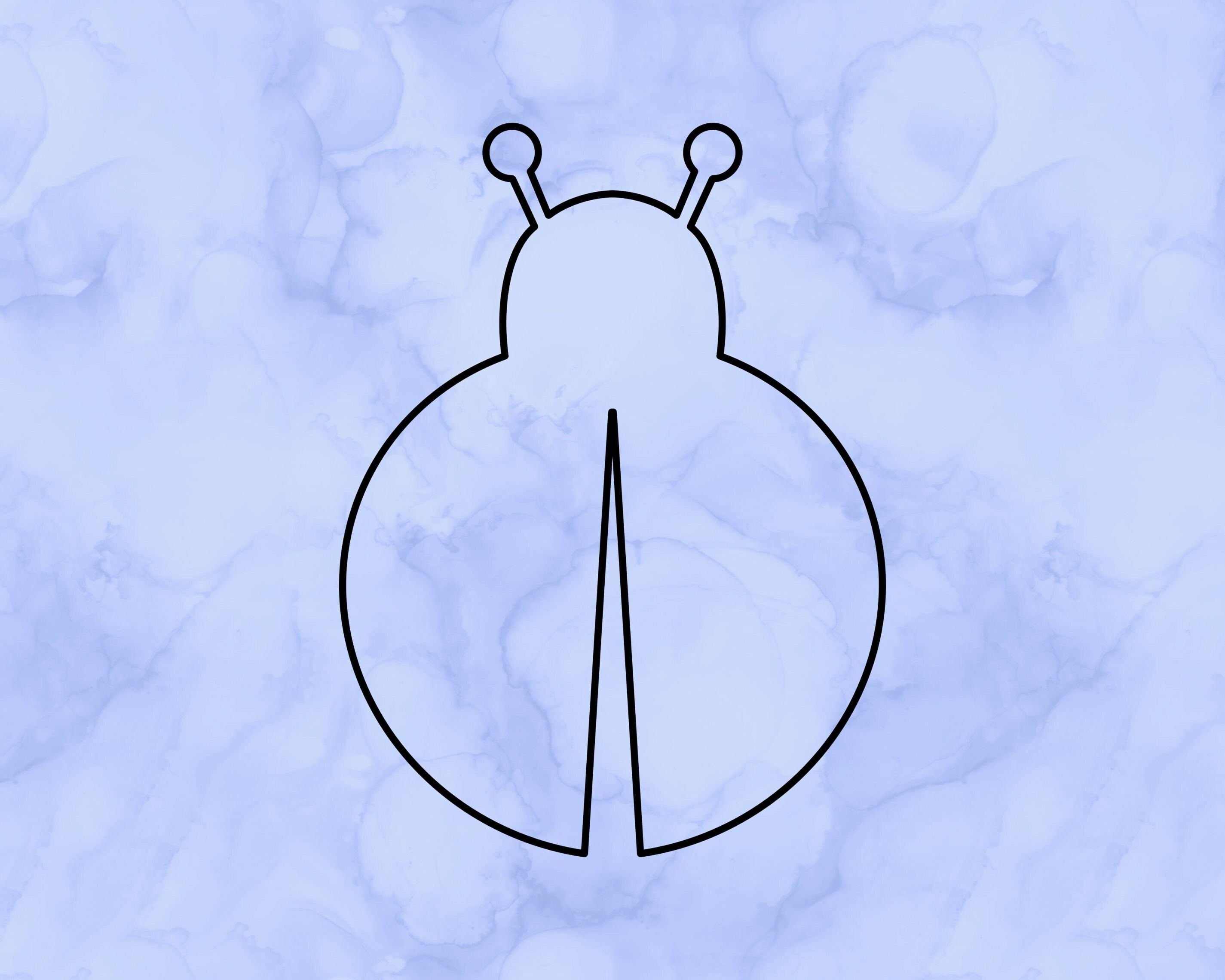 Ladybug Outline Decal - Etsy