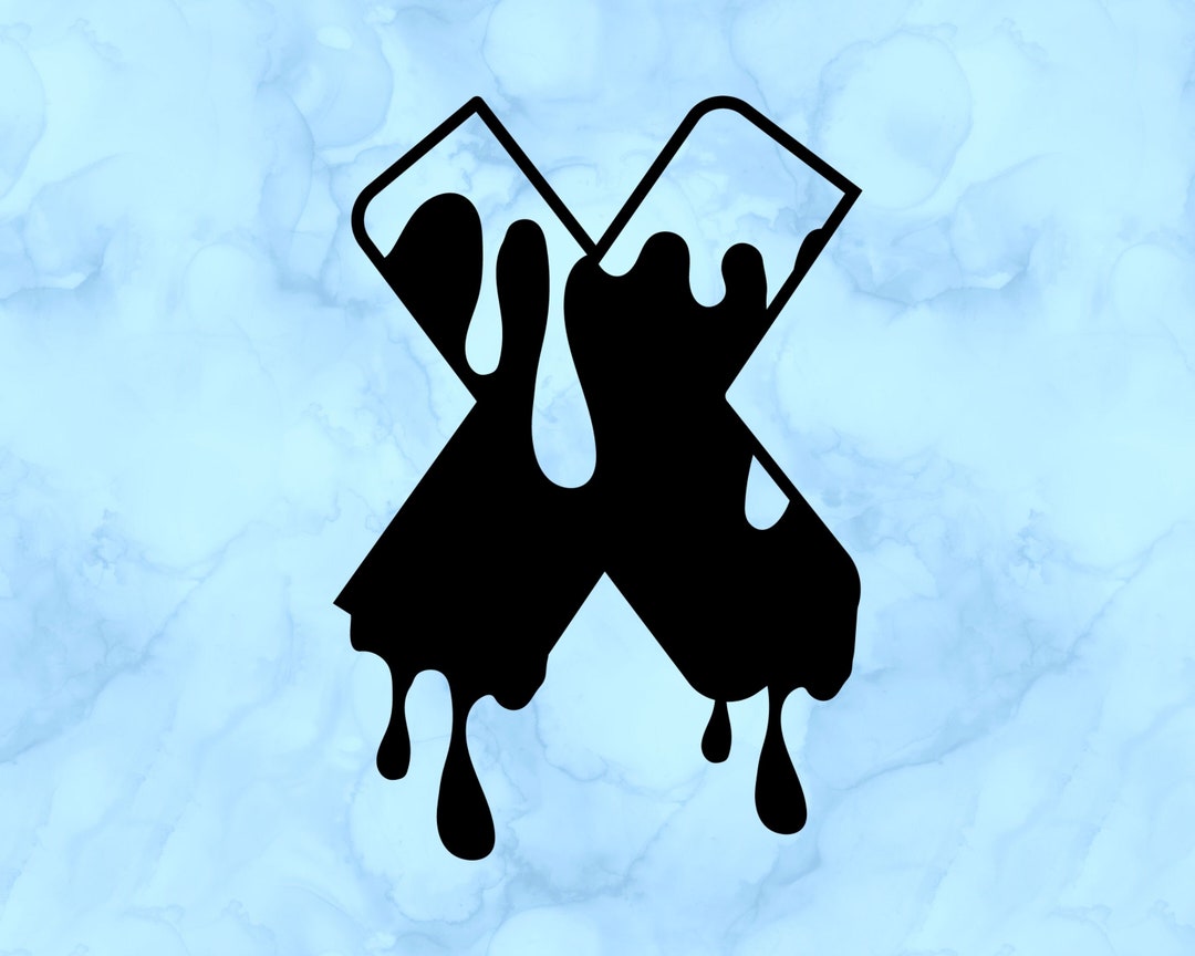Drip Letter X Decal - Etsy