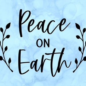 Peace on Earth Decal - Etsy