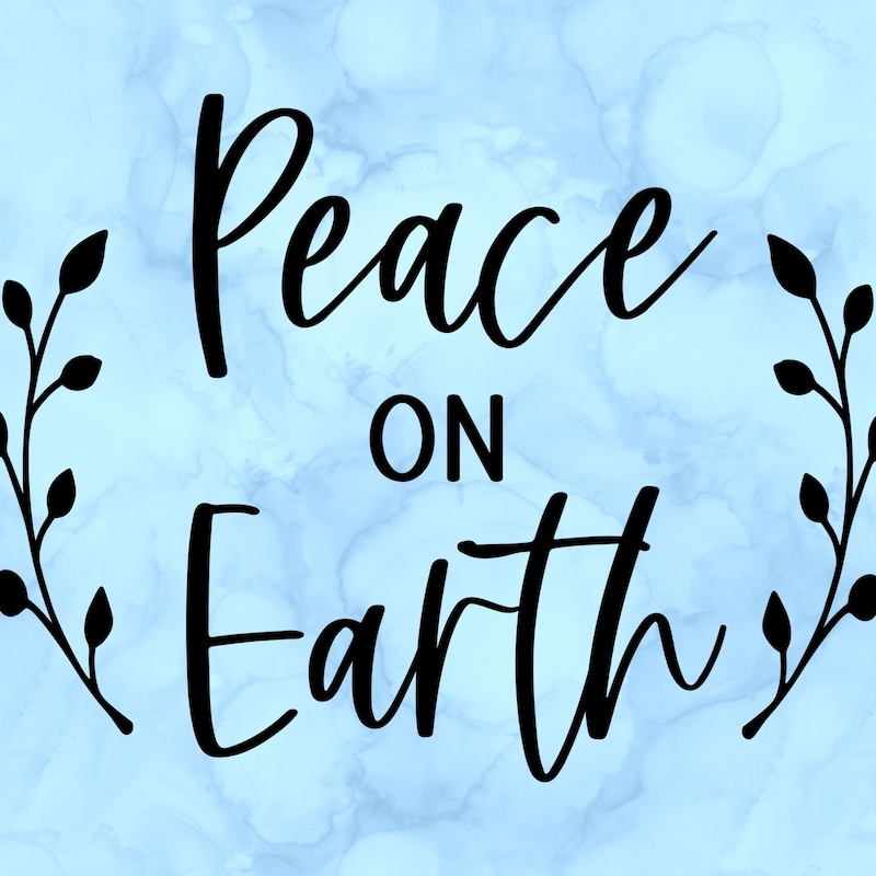 Peace on Earth Sign - Etsy