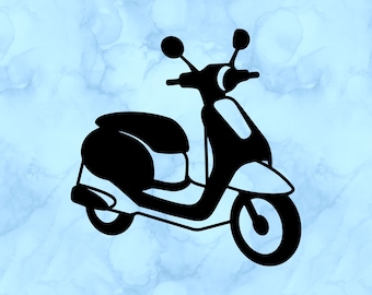 Scooter Vinyl Decal | Etsy