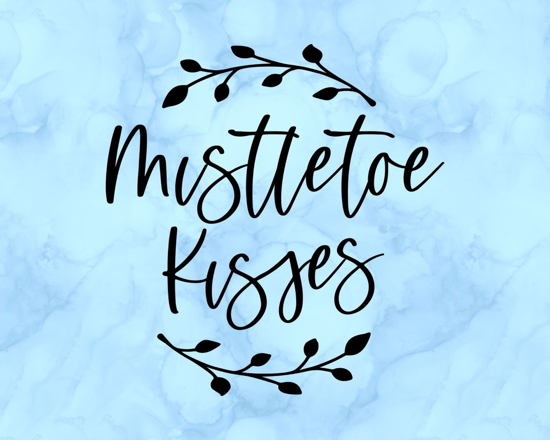 Mistletoe Kisses Decal - Etsy