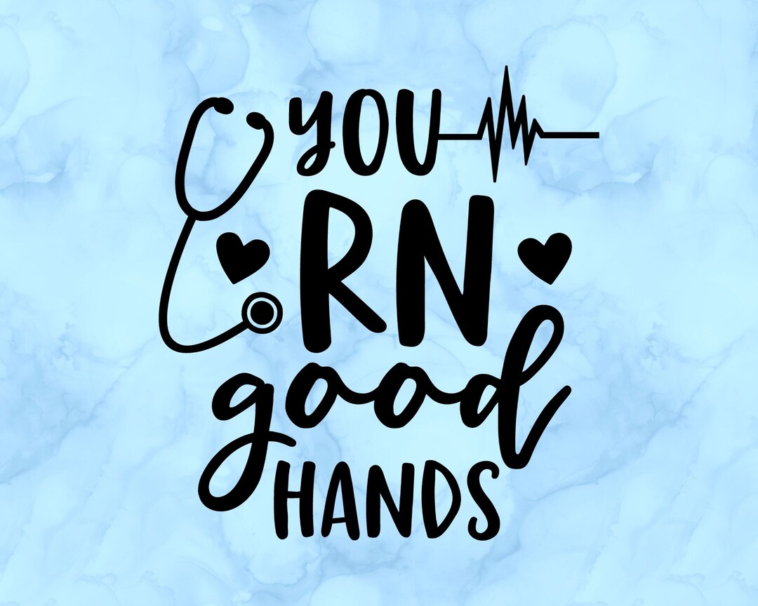 You RN Good Hands Decal - Etsy