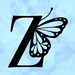 Butterfly Letter Z Decal - Etsy