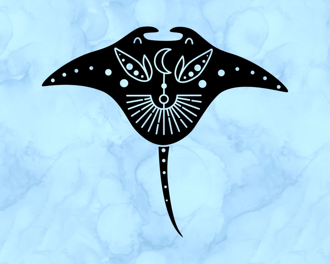 Manta Ray Decal - Etsy