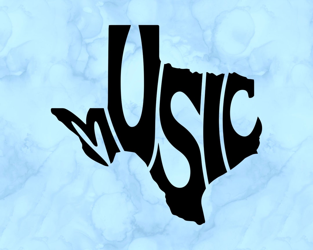 Texas Music Decal - Etsy