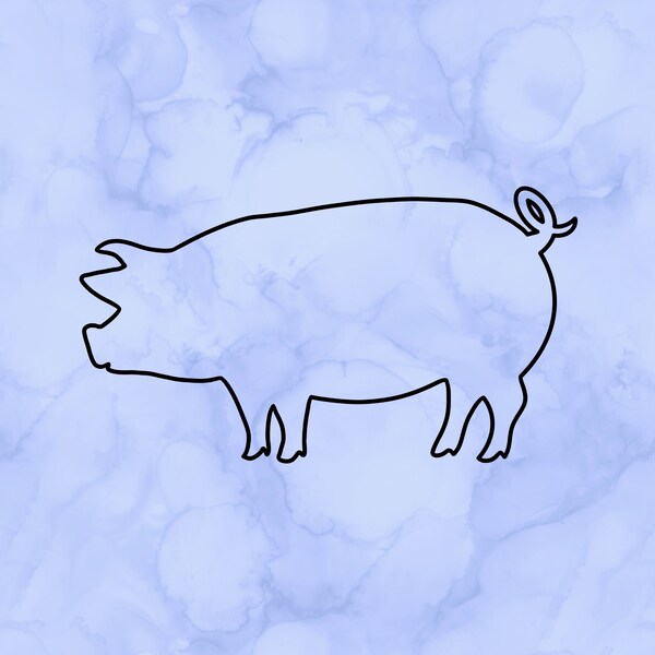 Pig Sticker Decal - Etsy