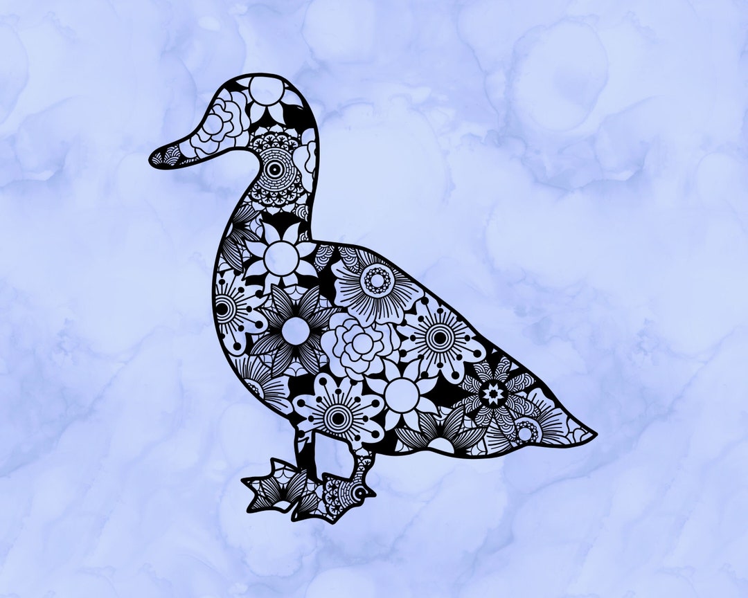 Duck Zentangle Decal - Etsy