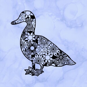 Duck Zentangle Decal - Etsy