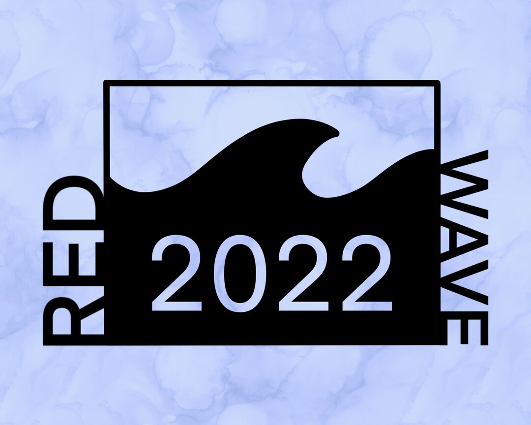 Red Wave Decal - Etsy
