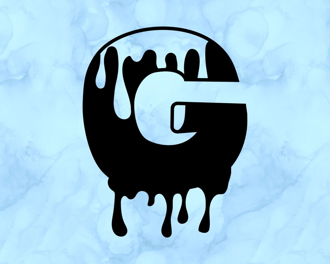 Drip Letter G Decal - Etsy