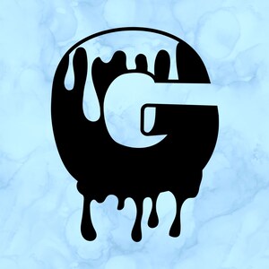 Drip Letter G Decal - Etsy