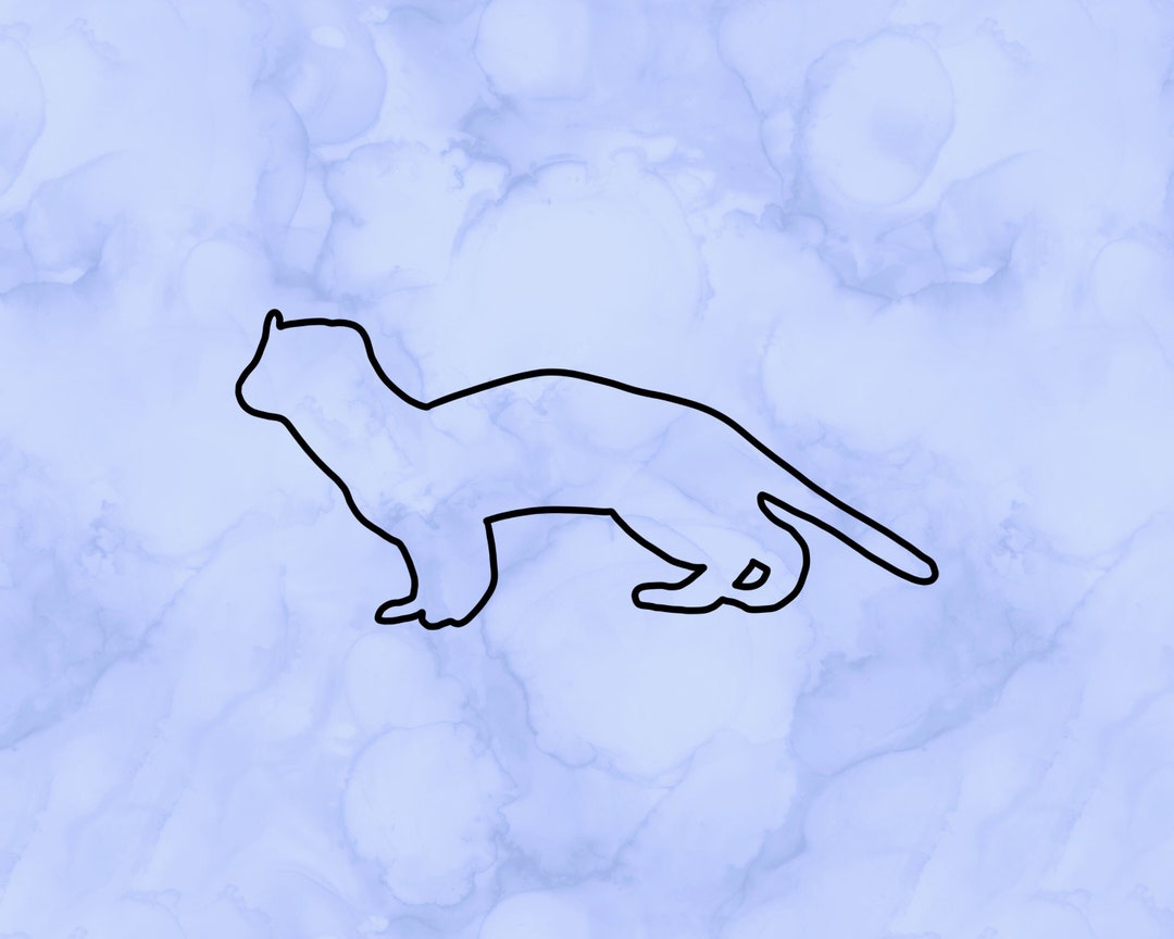 Ermine Outline Decal - Etsy