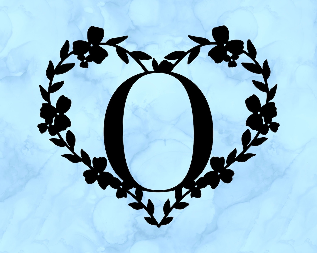 Heart Letter O Decal - Etsy