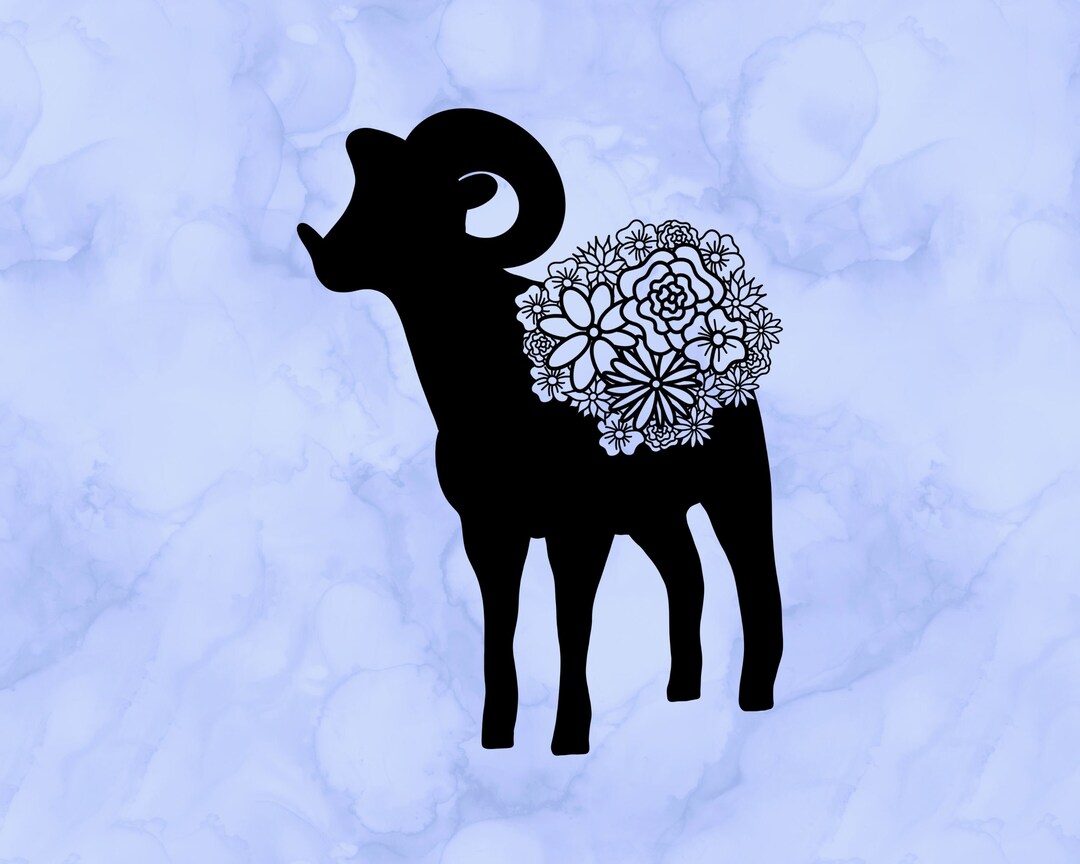Dall Sheep Zentangle Decal - Etsy