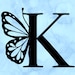 Butterfly Letter K Decal - Etsy