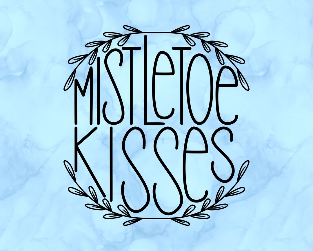 Mistletoe Kisses Decal - Etsy