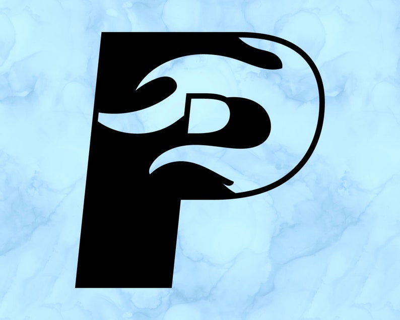 Flame Letter P Decal - Etsy