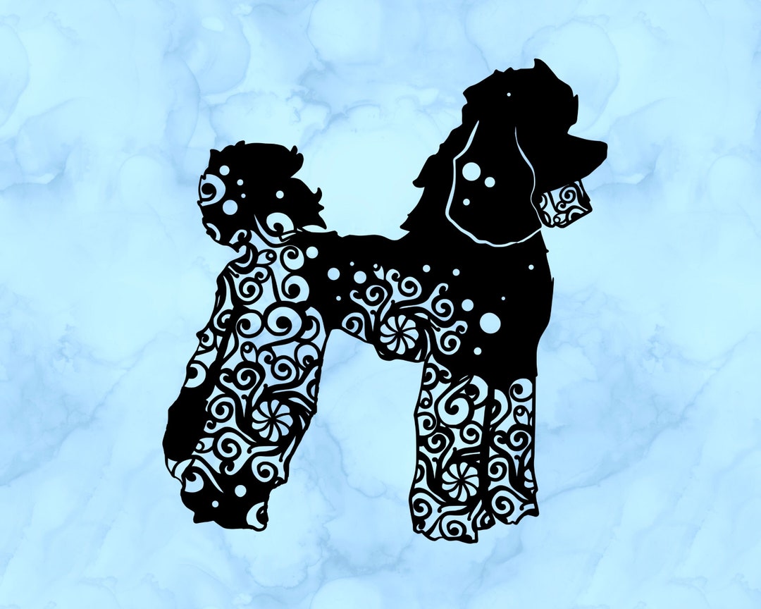 Poodle Zentangle Decal - Etsy