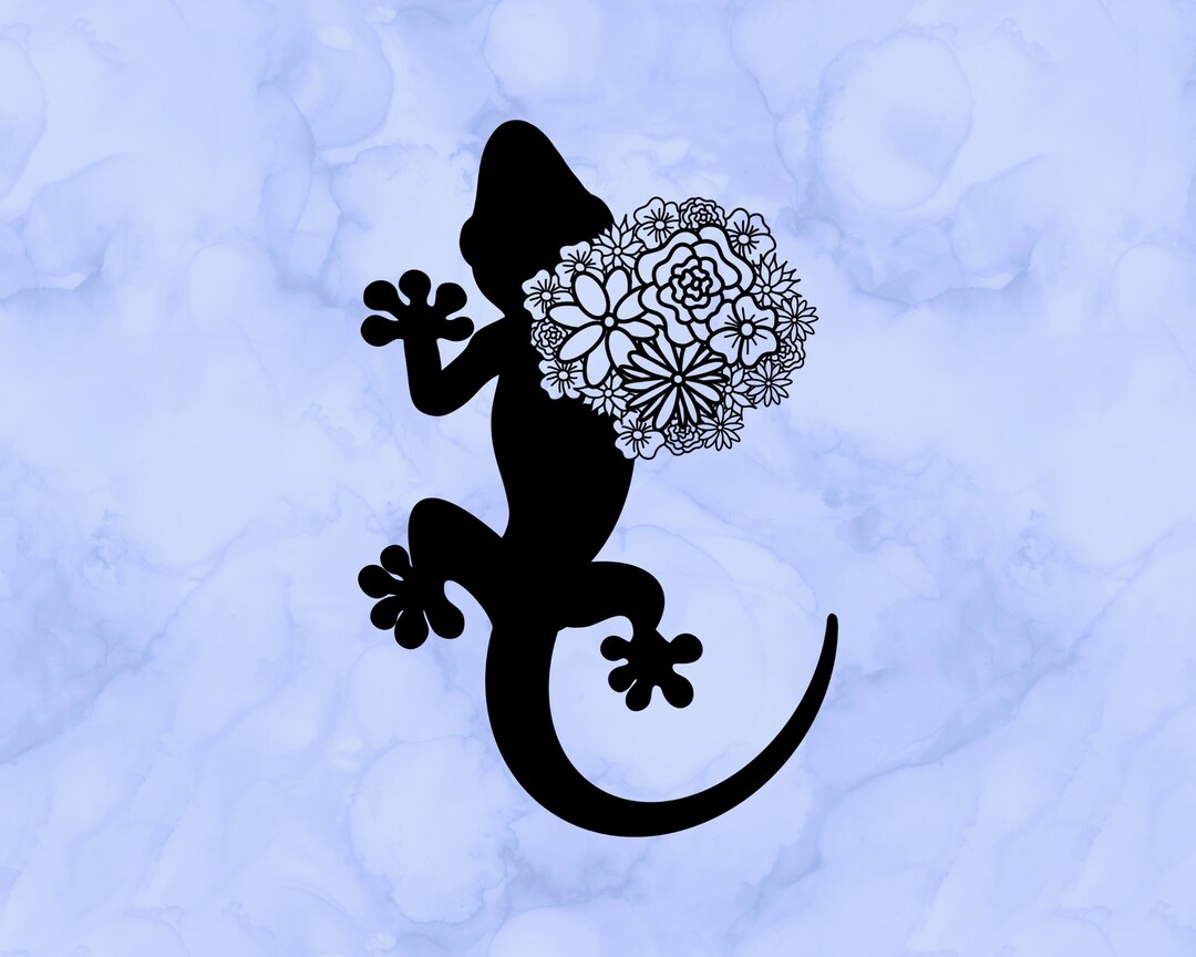 Gecko Zentangle Decal - Etsy