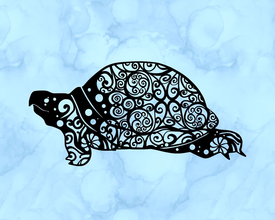 Florida Box Turtle Zentangle Decal | Etsy