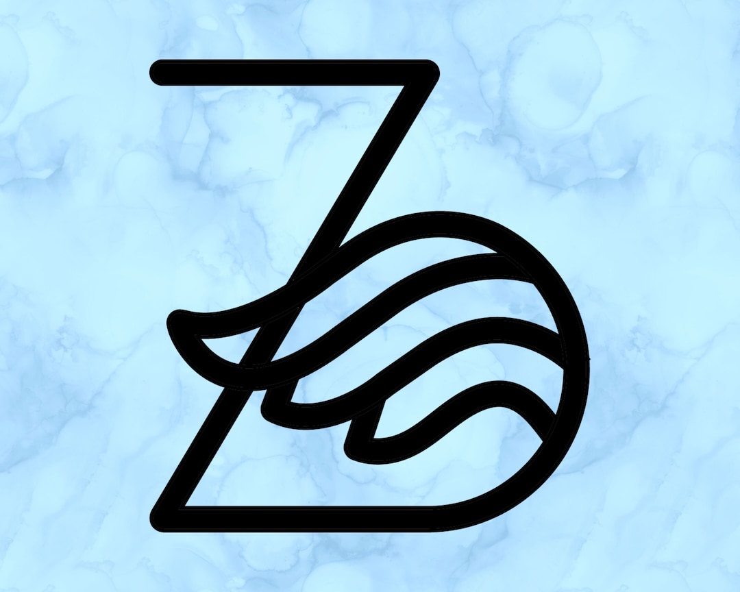 Swan Letter Z Decal - Etsy
