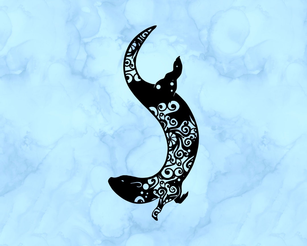 Otter Zentangle Decal - Etsy